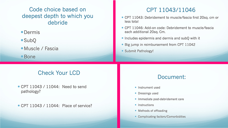 Featured Lecture Accurate Coding For Ulcer Debridement Featured Lecture Accurate Coding For Ulcer Debridement