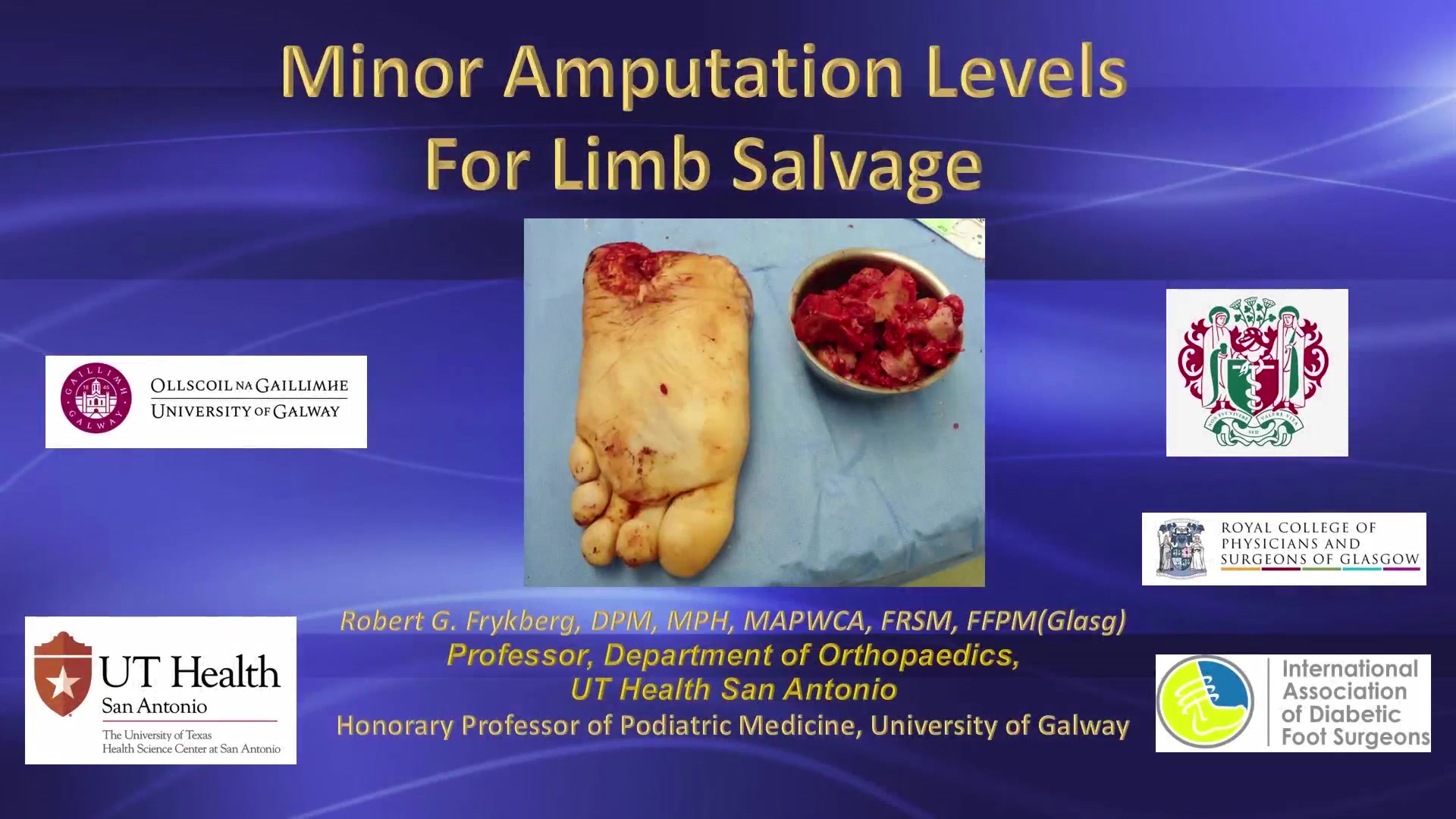 Minor Amputation Levels for Limb Salvage